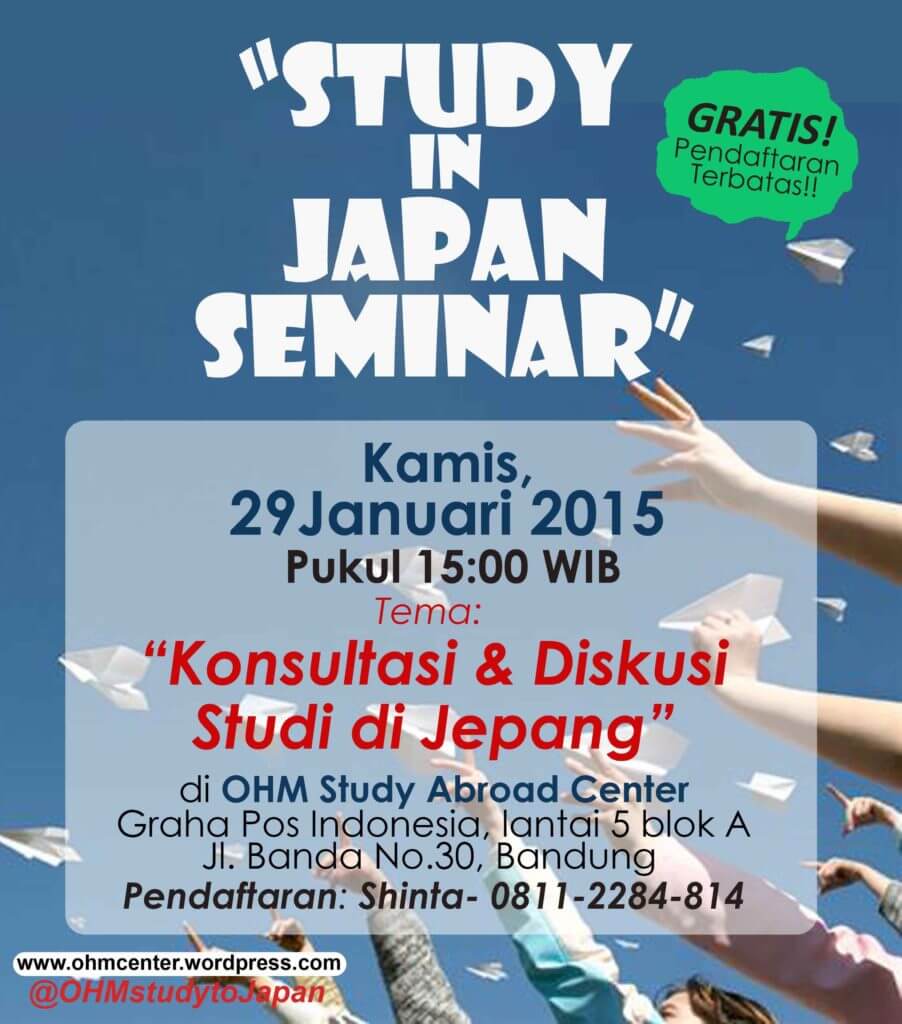 Study in Japan Seminar (Kamis, 29 Januari 2015) | Sekolah Di ...